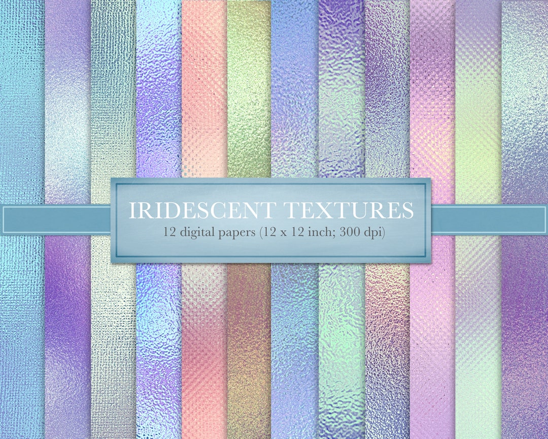 Iridescent Digital Paper, Iridescence, Pearlescent, Mermaid, Unicorn ...