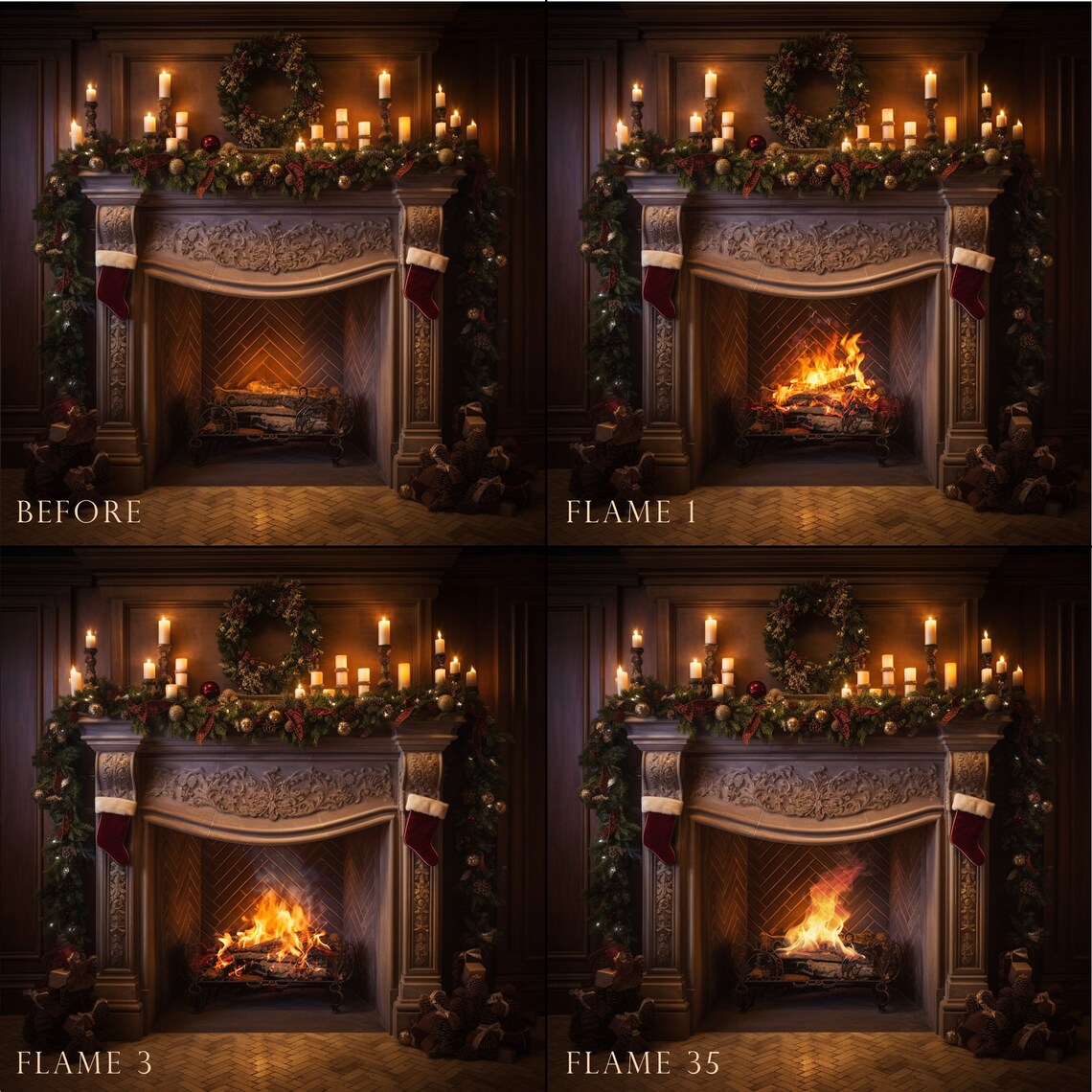 Flame Overlays, Fire Overlays, Campfire Overlays, Fireplace, Photoshop ...