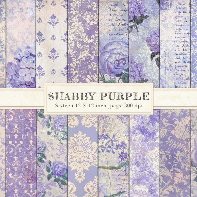 Shabby Chic Purple - Etsy
