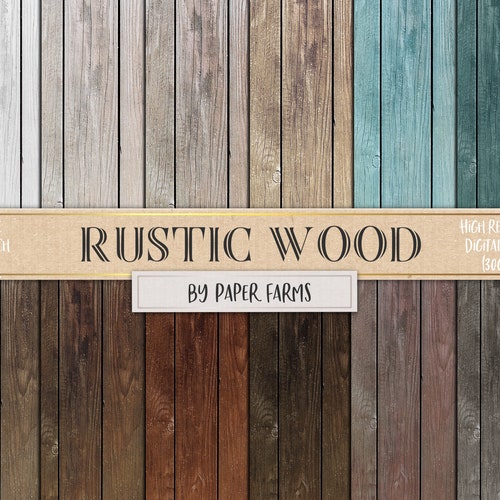 Rustic Textures Digital Paper Scrapbook Paper Rustic - Etsy