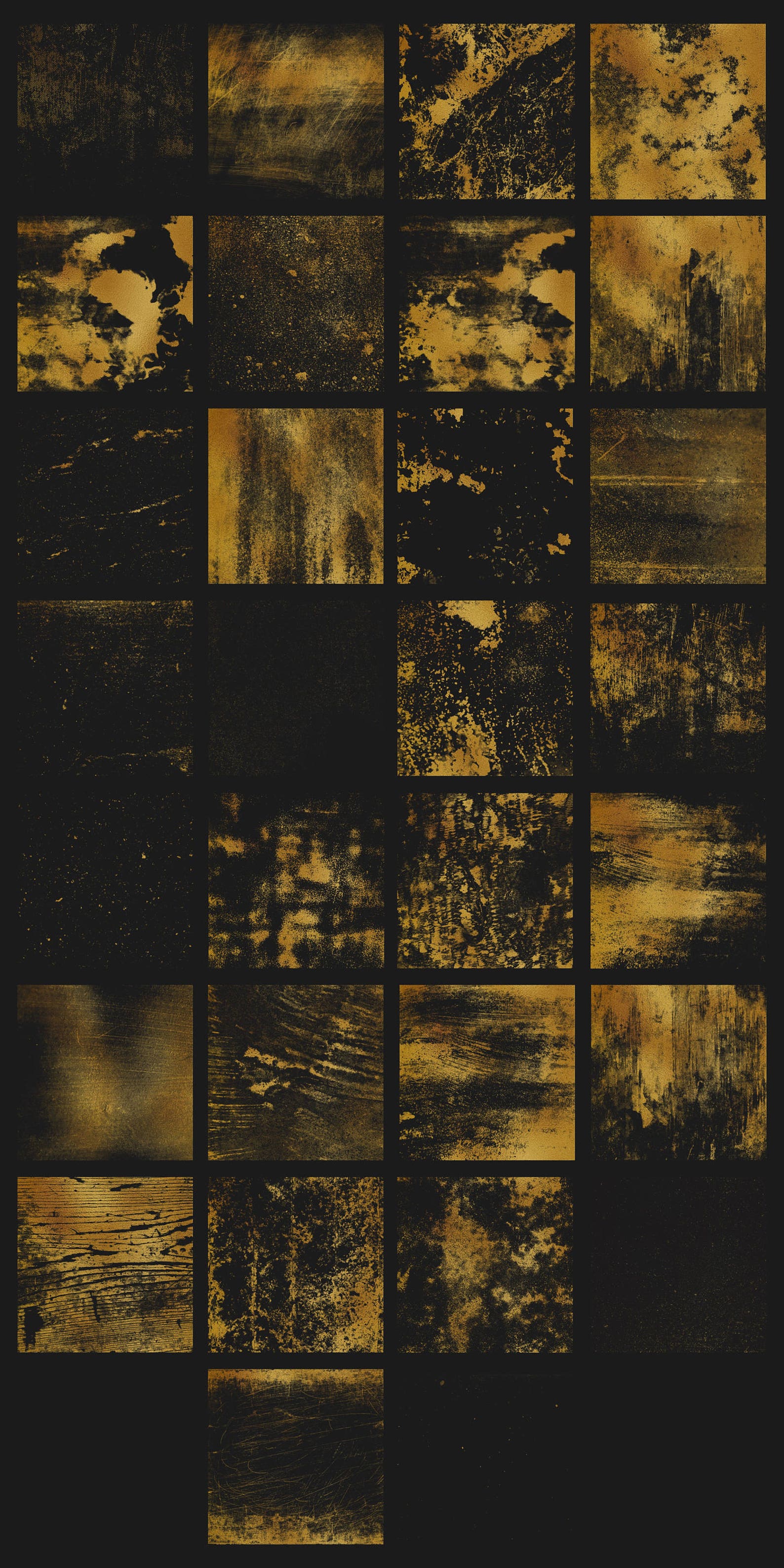 Gold Grunge Overlays, Gold Foil Overlays, Gold Dust, Gold Grit ...