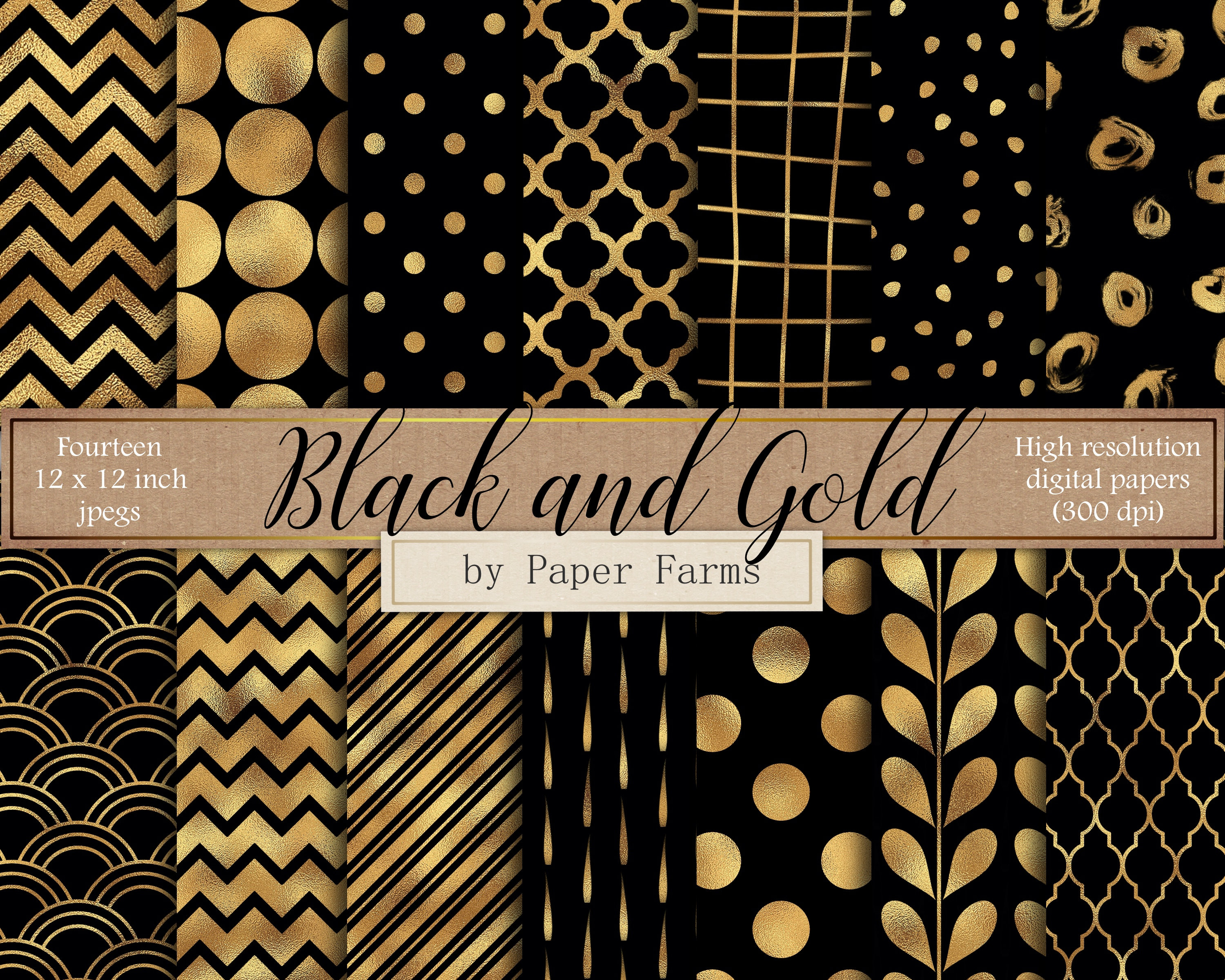 Materials Patterns Black Watercolor Prints Wedding Printable Digital ...