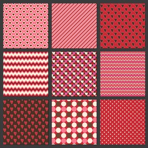 Valentine Digital Paper, Valentine Scrapbook Paper, Love, Romance ...