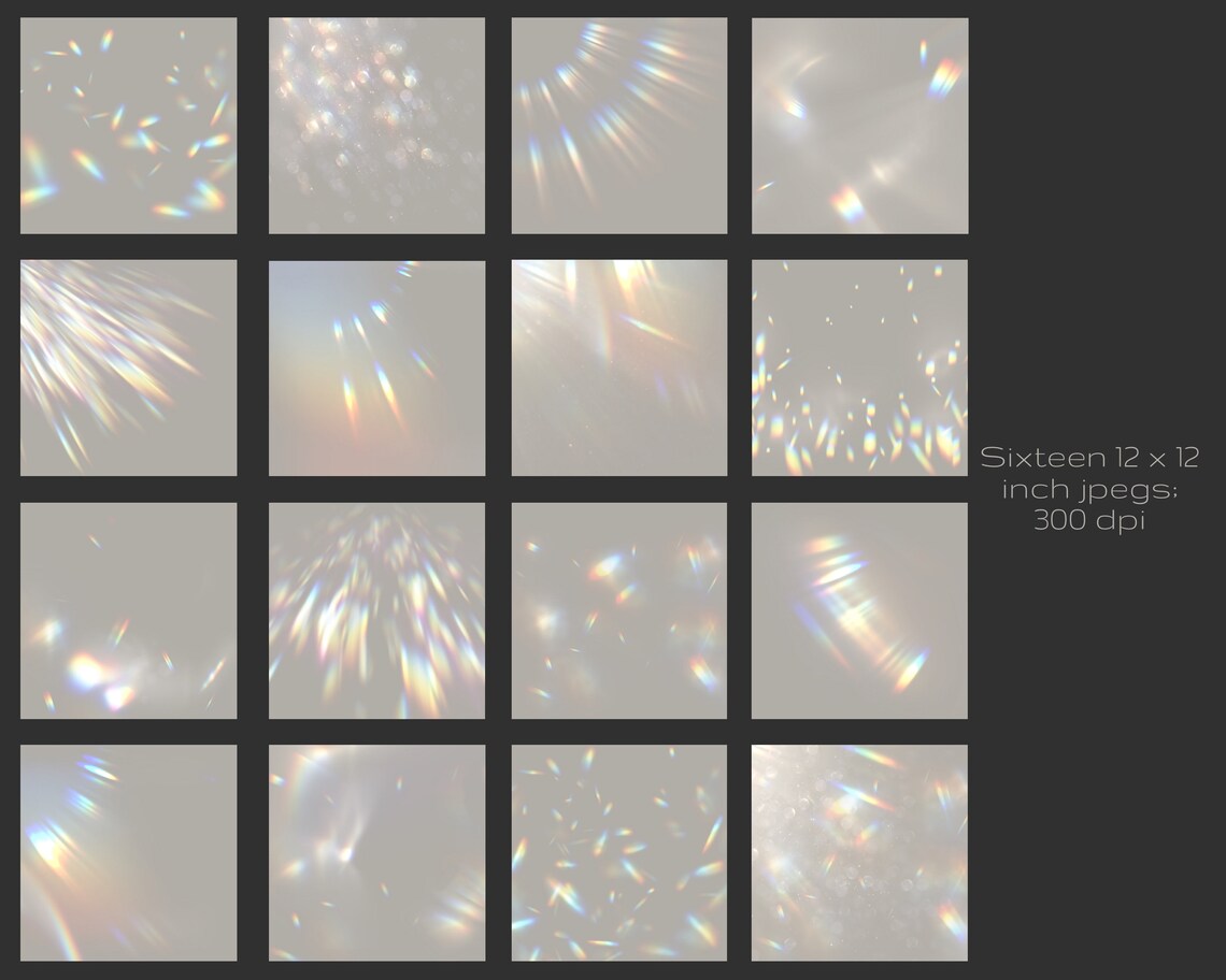 Prism Digital Papers Prism Scrapbook Paper Rainbow Light | Etsy