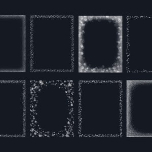 Snow Digital Border, Christmas Overlays, Snow Frame, Border, Frames ...