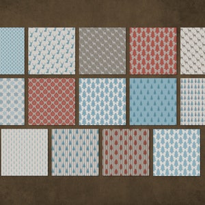 Christmas Burlap, Nordic, Rustic Christmas, Digital Paper, Scrapbook ...