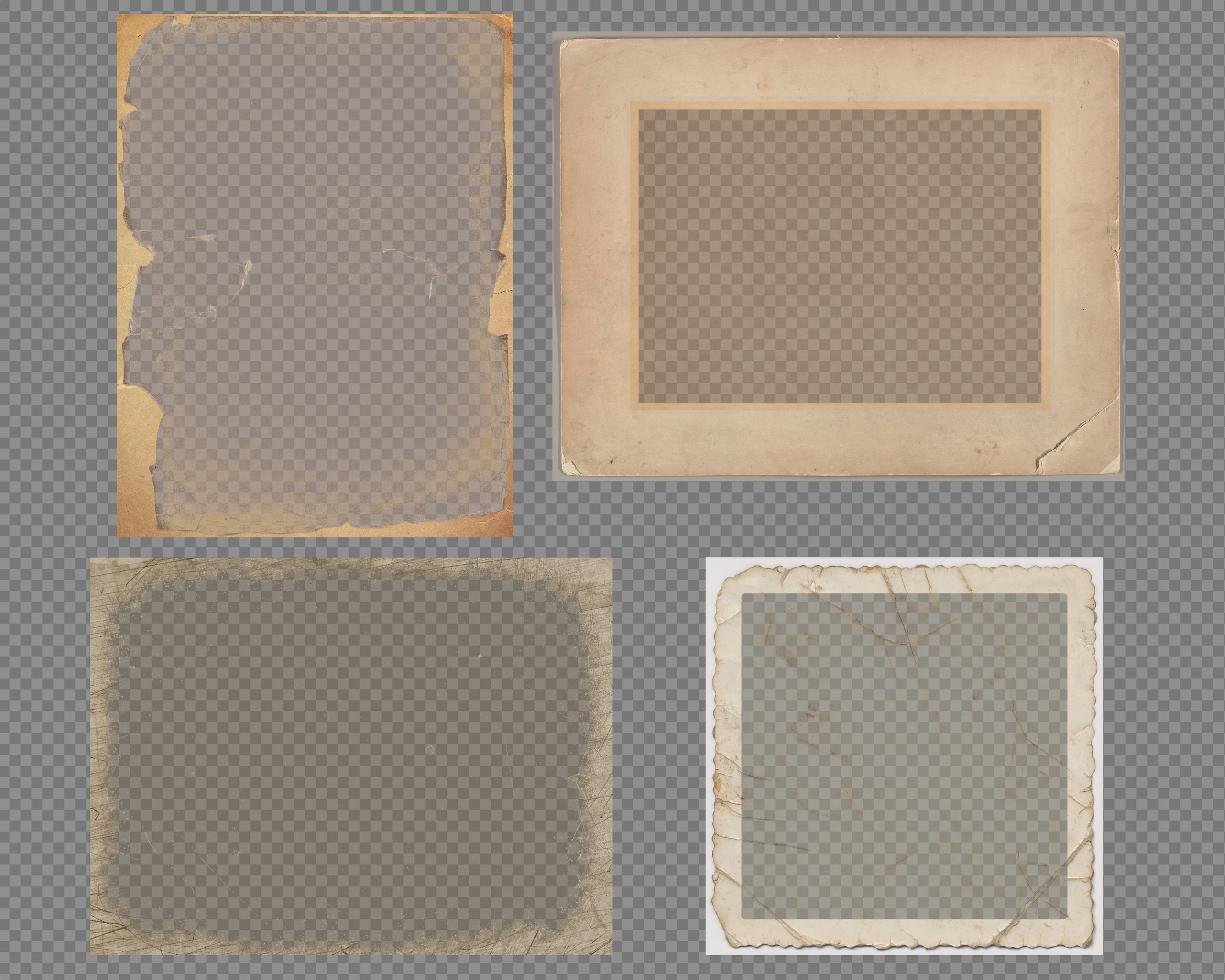 Vintage Photo Overlays, Vintage Film, Scratched, Torn, Distressed ...