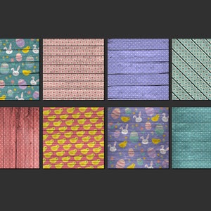 Rustic Easter Digital Paper, Easter Digital Paper, Rustic Easter ...