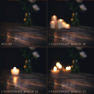Candlelight Bokeh Overlays, Christmas Overlays, Bokeh Overlays, Candle ...
