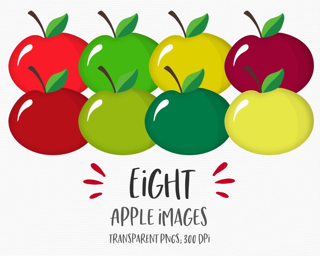 Apple Clipart, Fruit Clipart, Food Clipart, Fall, Autumn, Apples ...