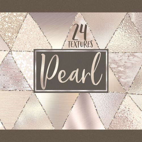 Pearl Digital Paper Ivory Digital Paper Wedding | Etsy
