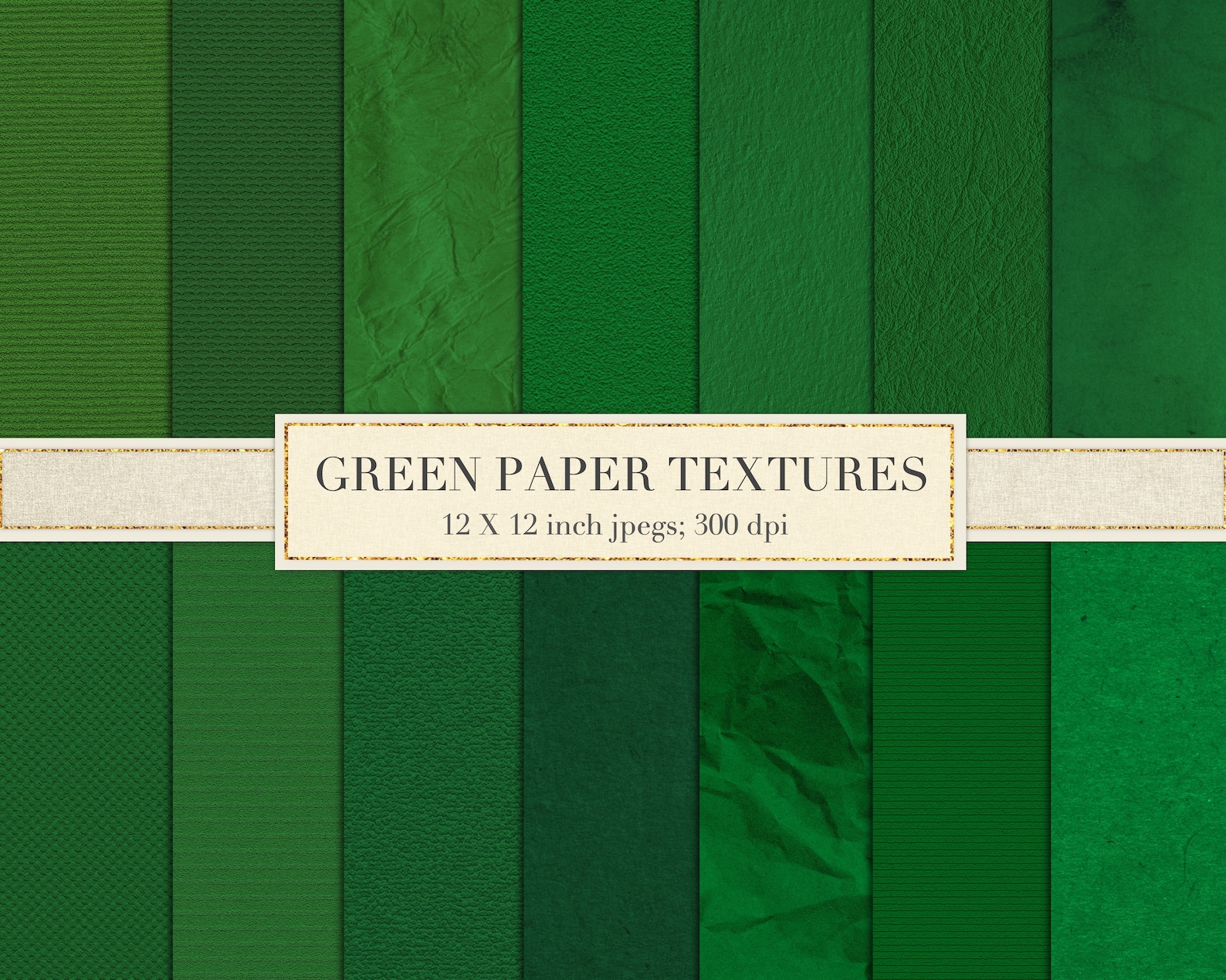 Green Paper Textures Digital Paper Scrapbook Paper - Etsy