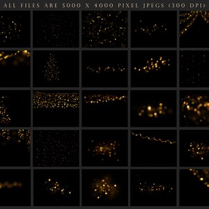 Christmas Overlays, Gold Christmas Overlays, Christmas Bokeh Overlays ...