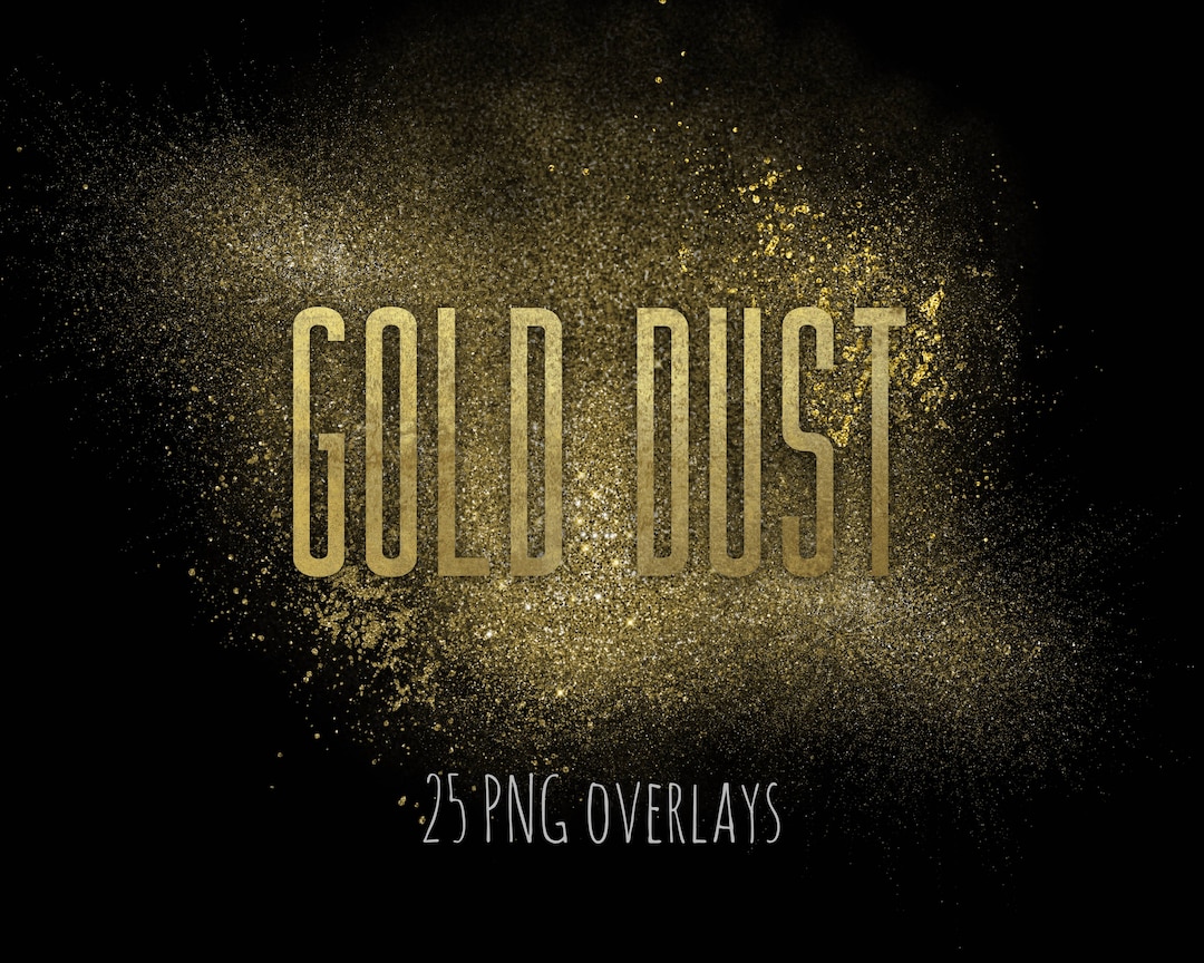 Glitter Png, Gold Dust Png, Gold Glitter Overlay, Fairy Dust Overlay ...