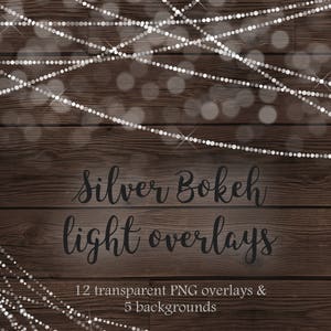 Silver Light Overlays, Silver Light Clipart, Silver Glitter Lights ...
