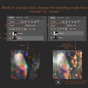 Crystal Overlays, Prism Overlays, Crystal Light Leaks, Prism Light ...
