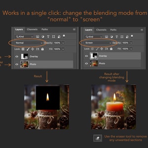 Candle Flame Overlay, Candle Overlay, Candle Png, Photoshop Overlay ...