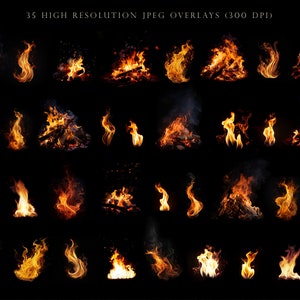 Flame Overlays, Fire Overlays, Campfire Overlays, Fireplace, Photoshop ...