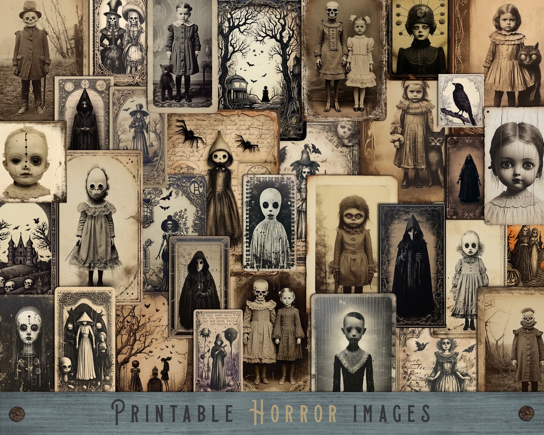 Horror Ephemera, Junk Journal, Ephemera, Halloween, Creepy, Disturbing ...