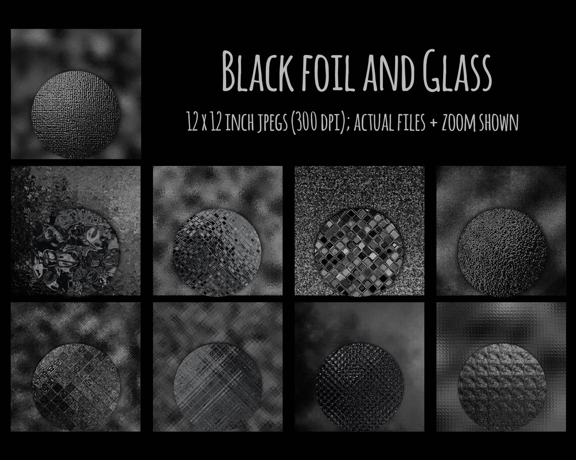 Black Digital Paper Textures Black Black Backgrounds Black | Etsy