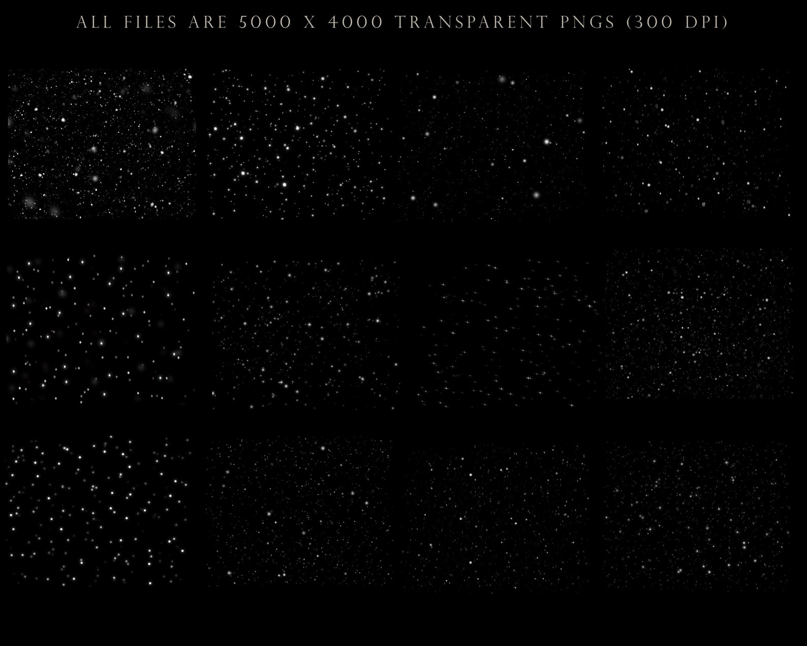 Twinkle Snow Overlays, Sparkle Snow Overlays, Falling Snow Overlays ...