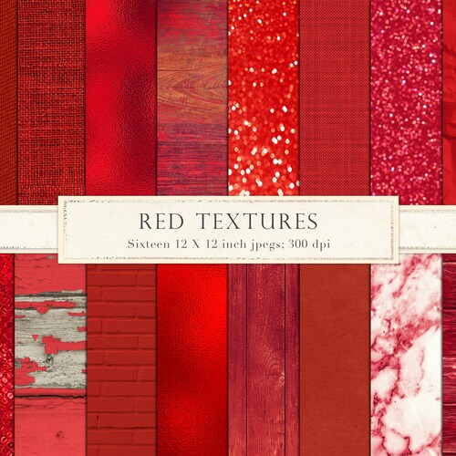 Red Foil Digital Paper Red Foil Textures Glitter and Foil - Etsy