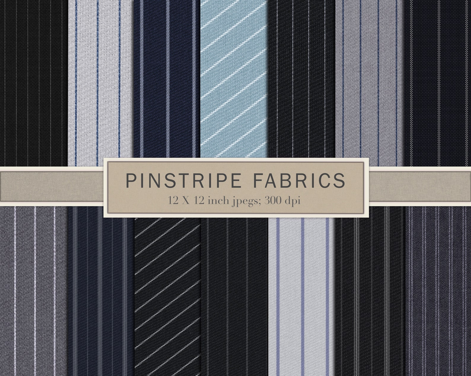 Pinstripe Digital Paper Pinstripe Fabric Digital Paper - Etsy