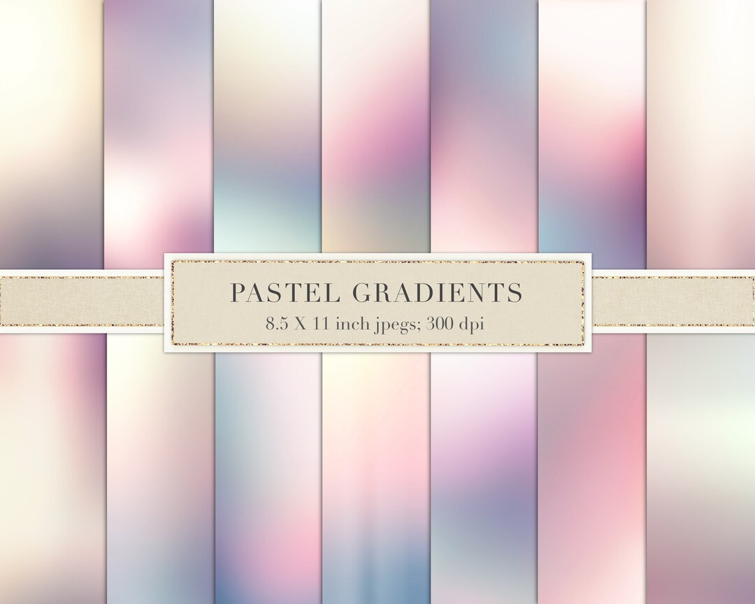 Pastel Gradients, Digital Backgrounds, Pastel Ombre, Pearlescent ...