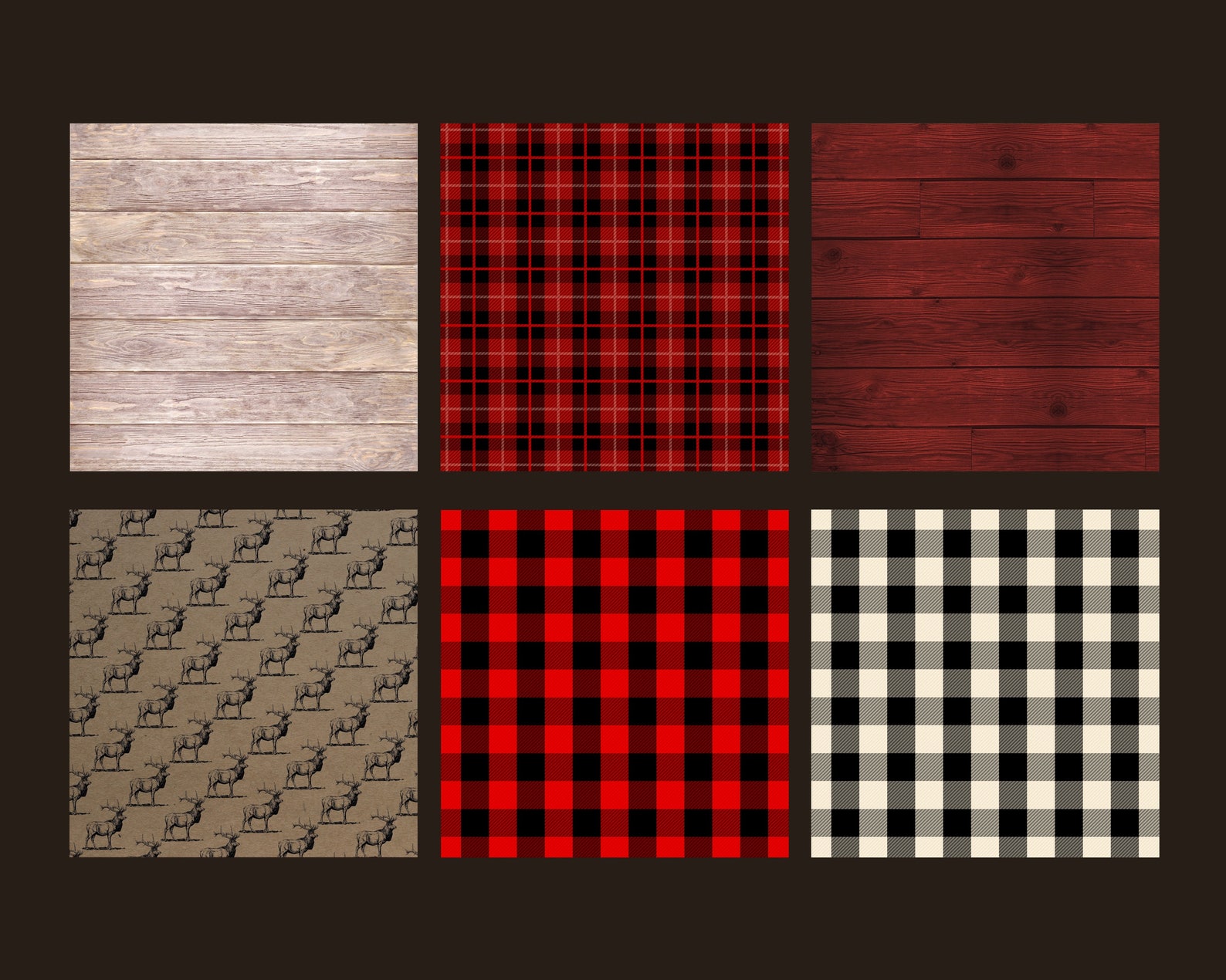 Lumberjack Digital Paper Lumberjack Scrapbook Paper Rustic - Etsy