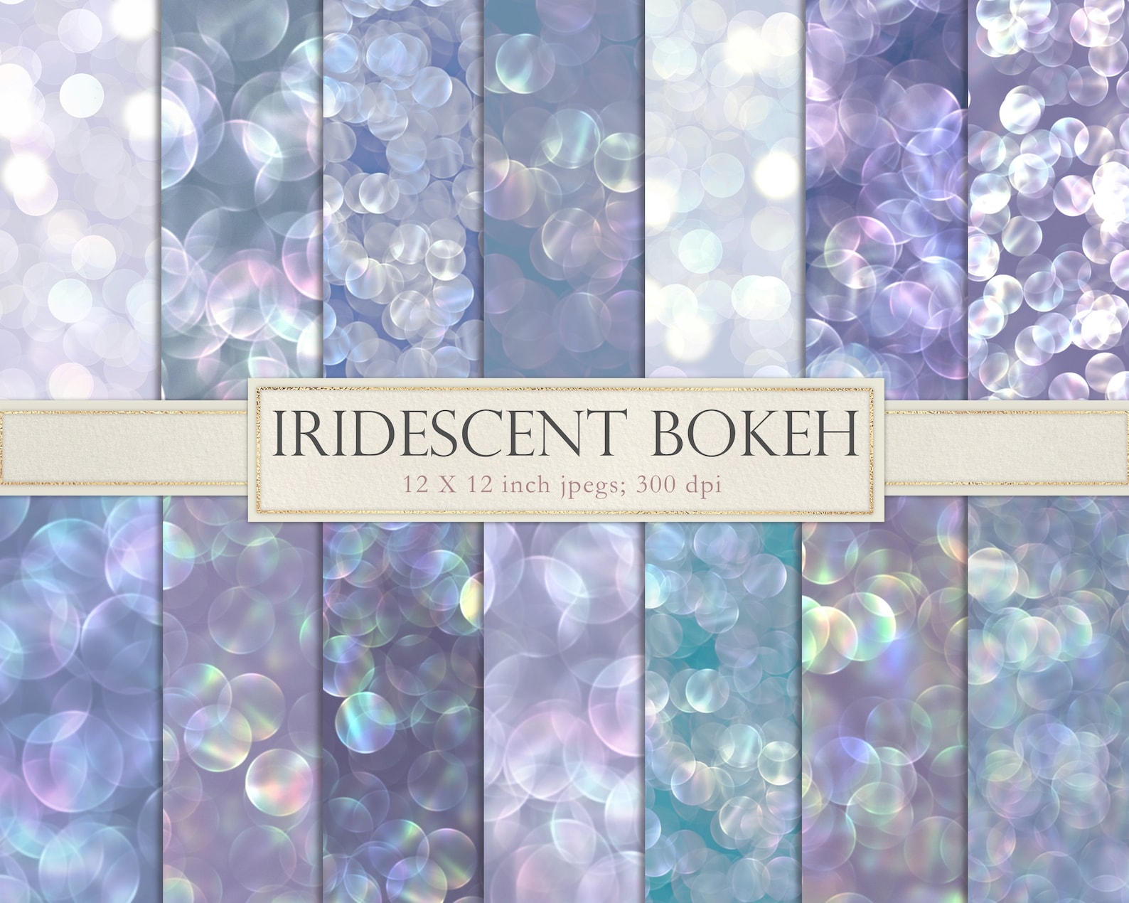 Iridescent Bokeh Digital Paper, Pearlescent Bokeh, Bokeh, Backgrounds ...