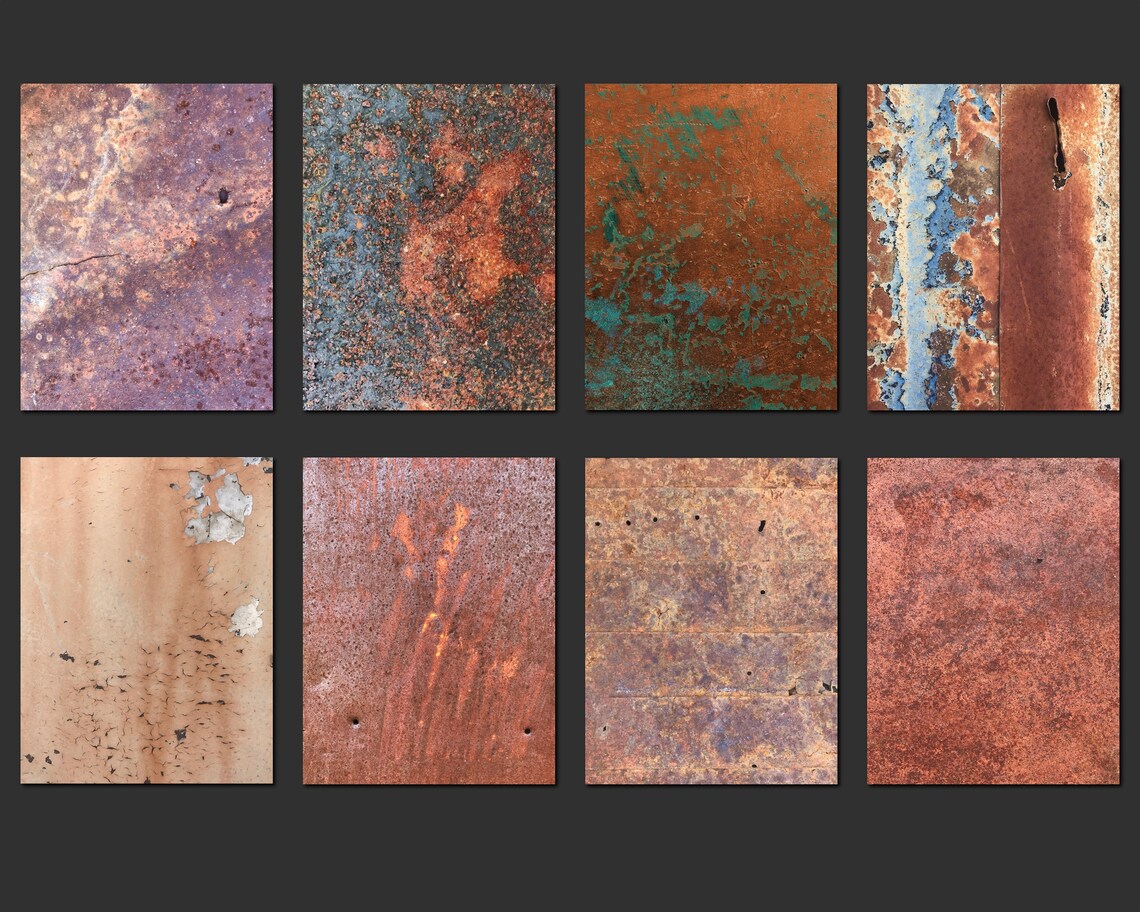 Rust Digital Paper Rust Scrapbook Paper Printable Rust - Etsy