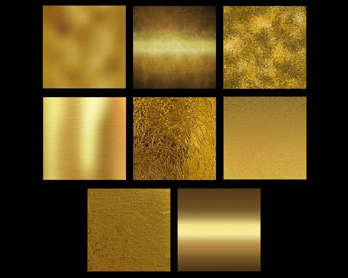 Gold Digital Paper Gold Foil Digital Paper Gold Foil - Etsy