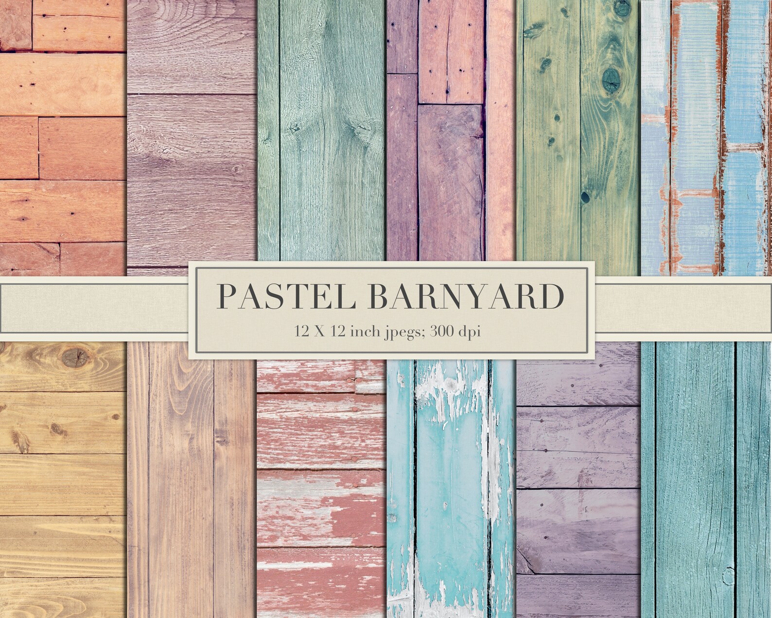 Barnyard Wood Rustic Wood Digital Paper Scrapbook Paper | Etsy