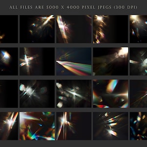 Crystal Overlays, Prism Overlays, Crystal Light Leaks, Prism Light ...