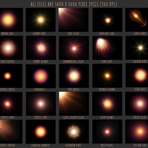 Sunset Overlays, Sunlight Overlays, Sunset Light, Golden Light, Sun ...