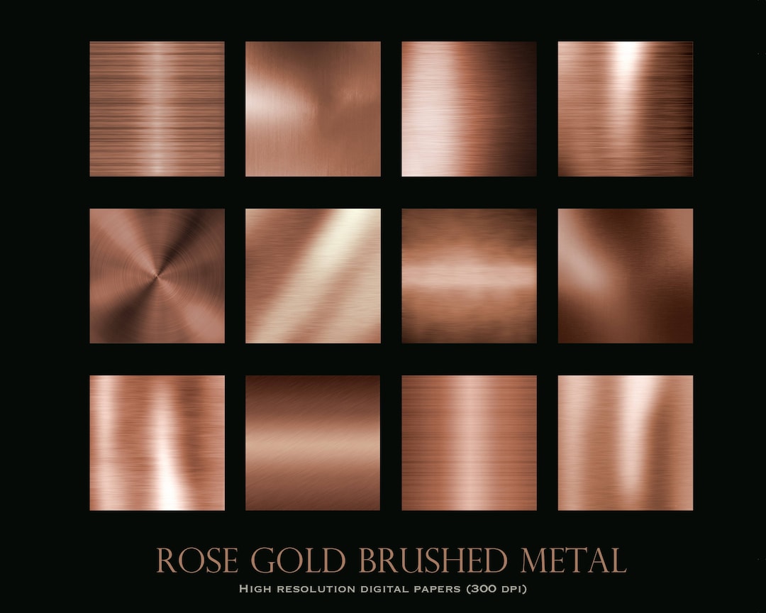 Brushed Rose Gold, Rose Gold Brushed Metal, Metallic Rose Gold, Rose ...