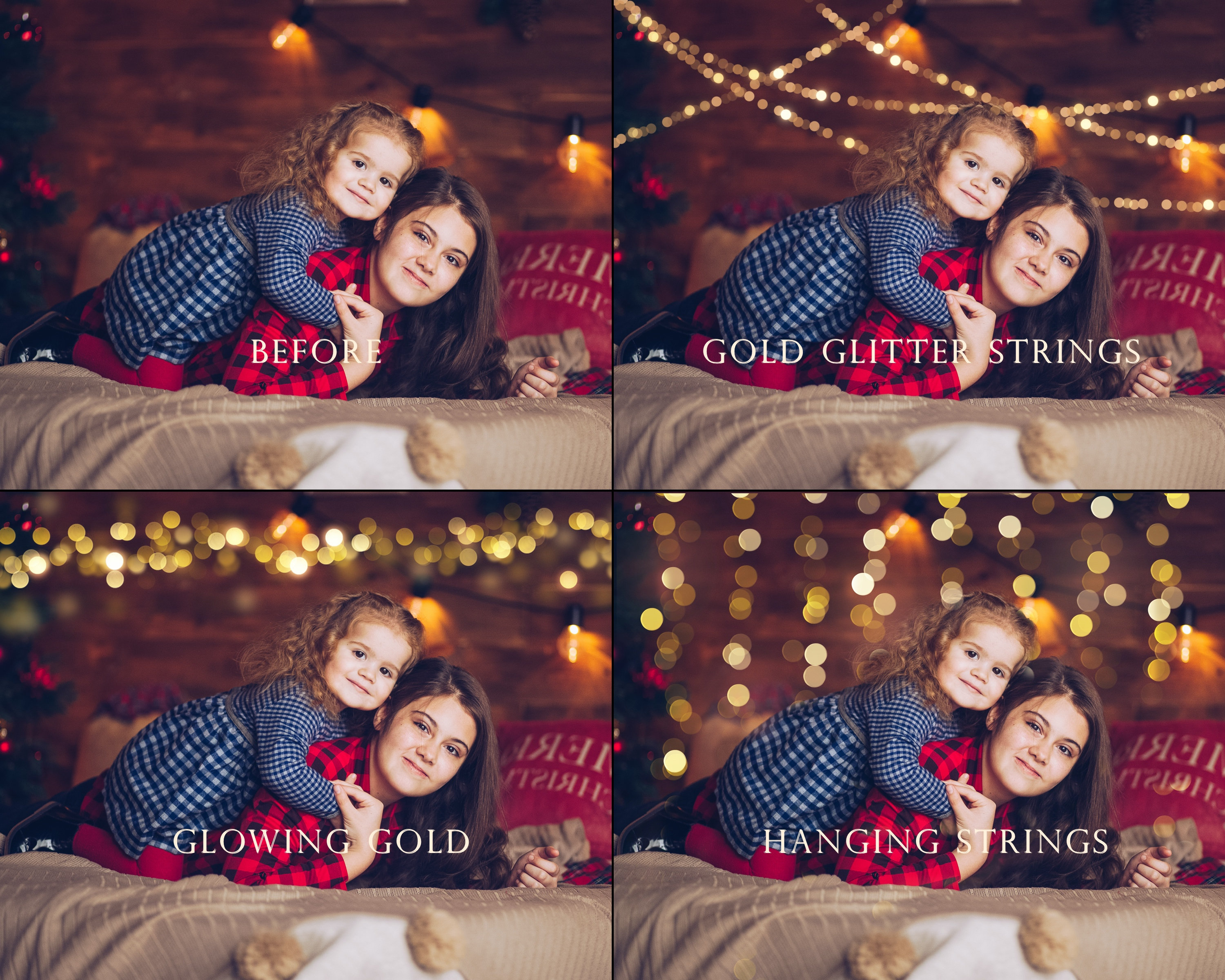 Bokeh String Lights Bokeh Fairy Lights Photoshop Overlays | Etsy