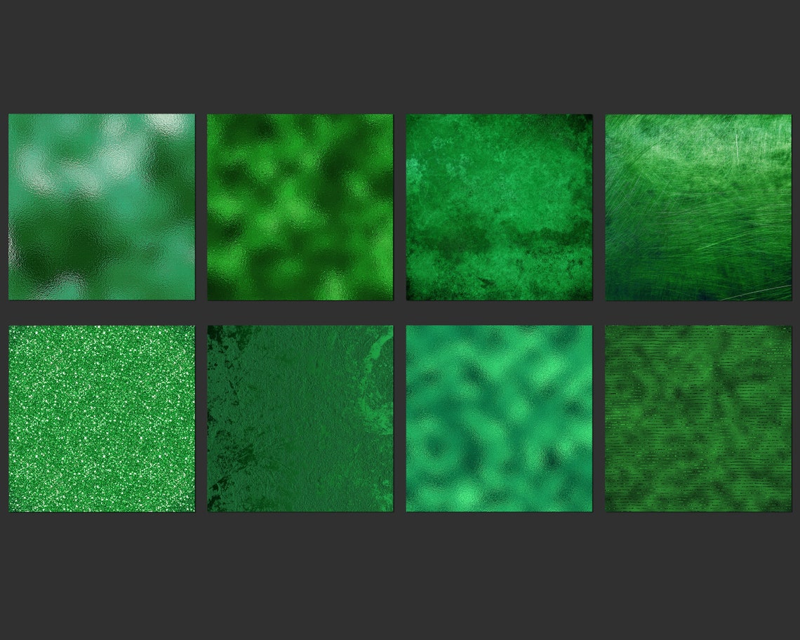 Green Foil Green Glitter Green Metal Digital Paper | Etsy
