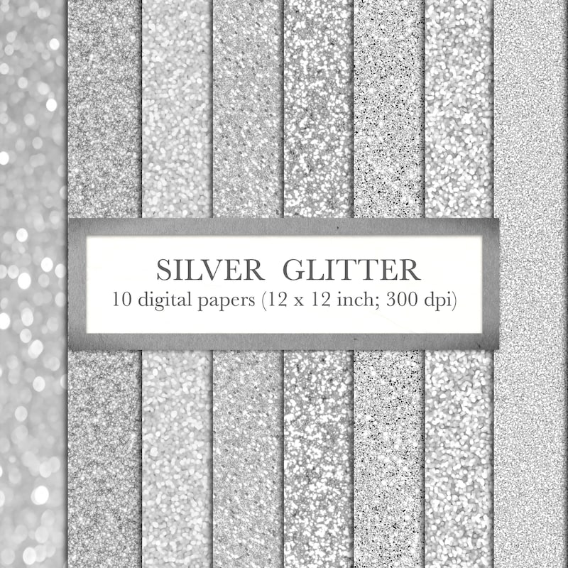 Glitter Digital Paper - Etsy