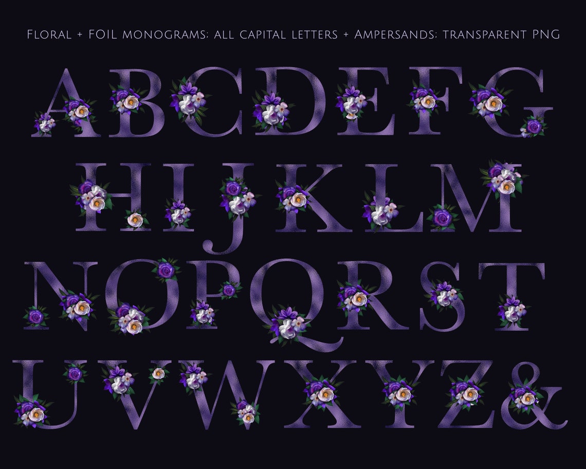Flower Clipart, Painted Flowers, Floral Arrangements, Purple, Blue ...
