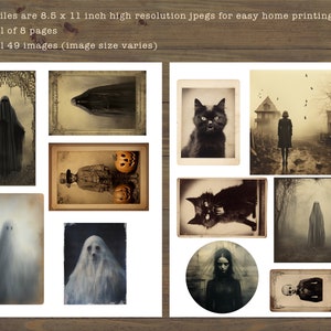 Creepy Ephemera, Creepy Vintage Image, Printable Ephemera, Horror ...