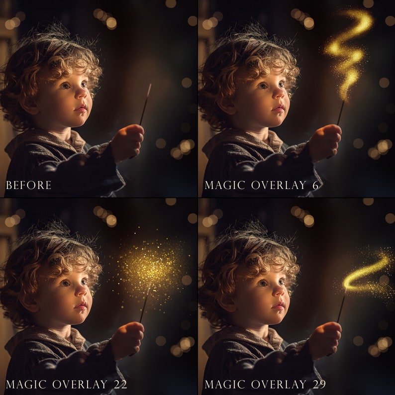 Magic Light Overlays, Magic Wand Light Overlay, Swirling Light Overlay ...