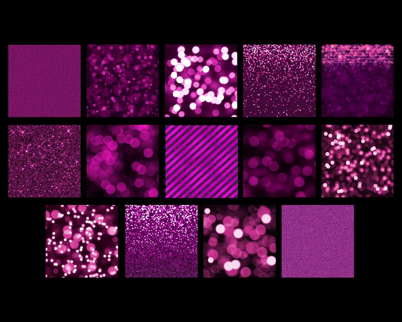 Pink Bokeh Digital Paper, Pink Glitter Digital Paper, Bokeh and Glitter ...