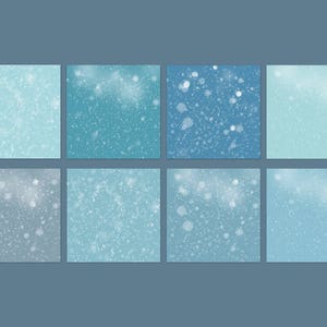 Snow Digital Paper, Snow Scrapbook Paper, Falling Snow, Ice, Winter ...