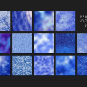 Blue Textures, Blue Foil, Blue Metallic, Digital Paper, Scrapbook Paper ...