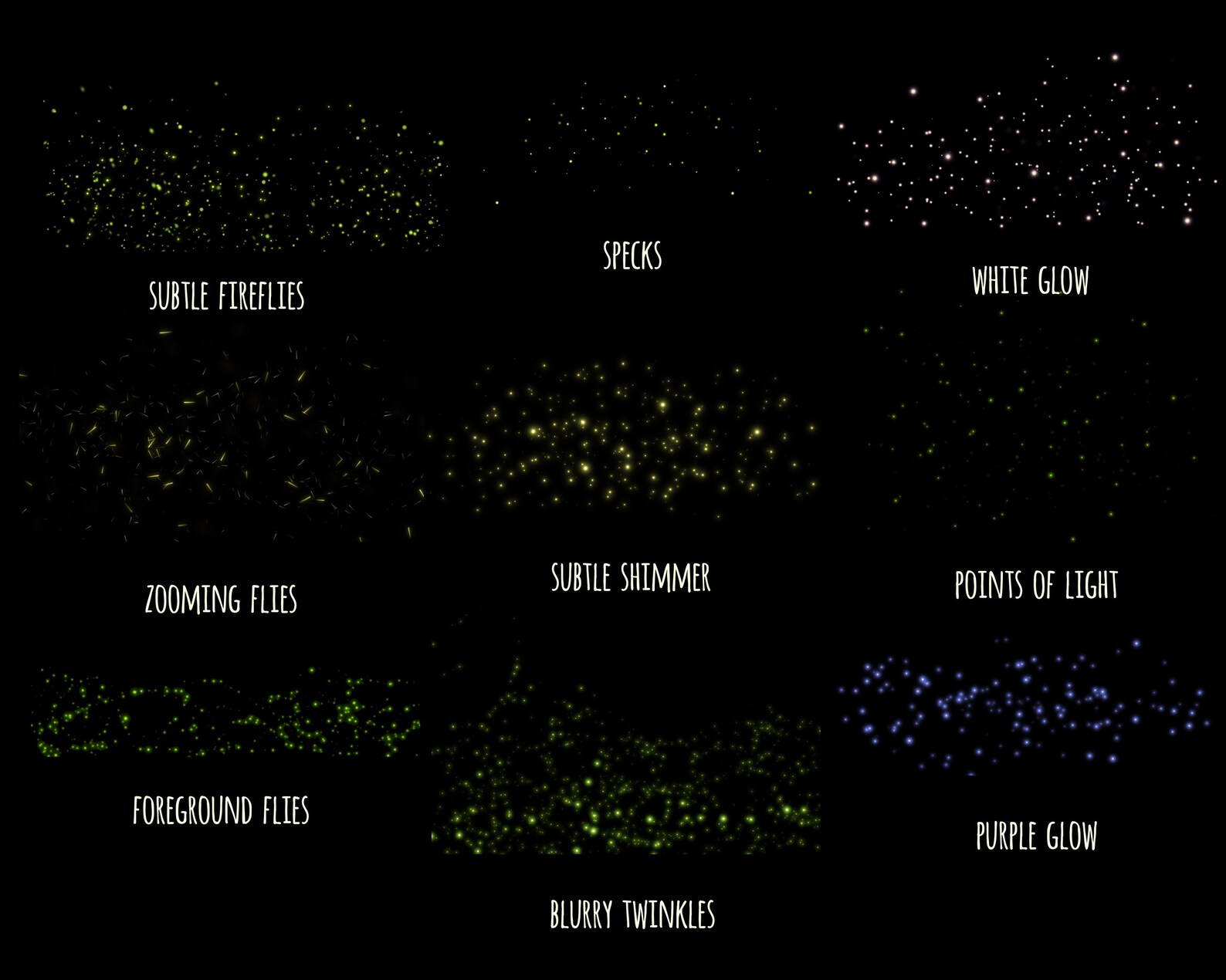 Firefly Overlays Fireflies Overlay Photoshop Overlays Glow | Etsy