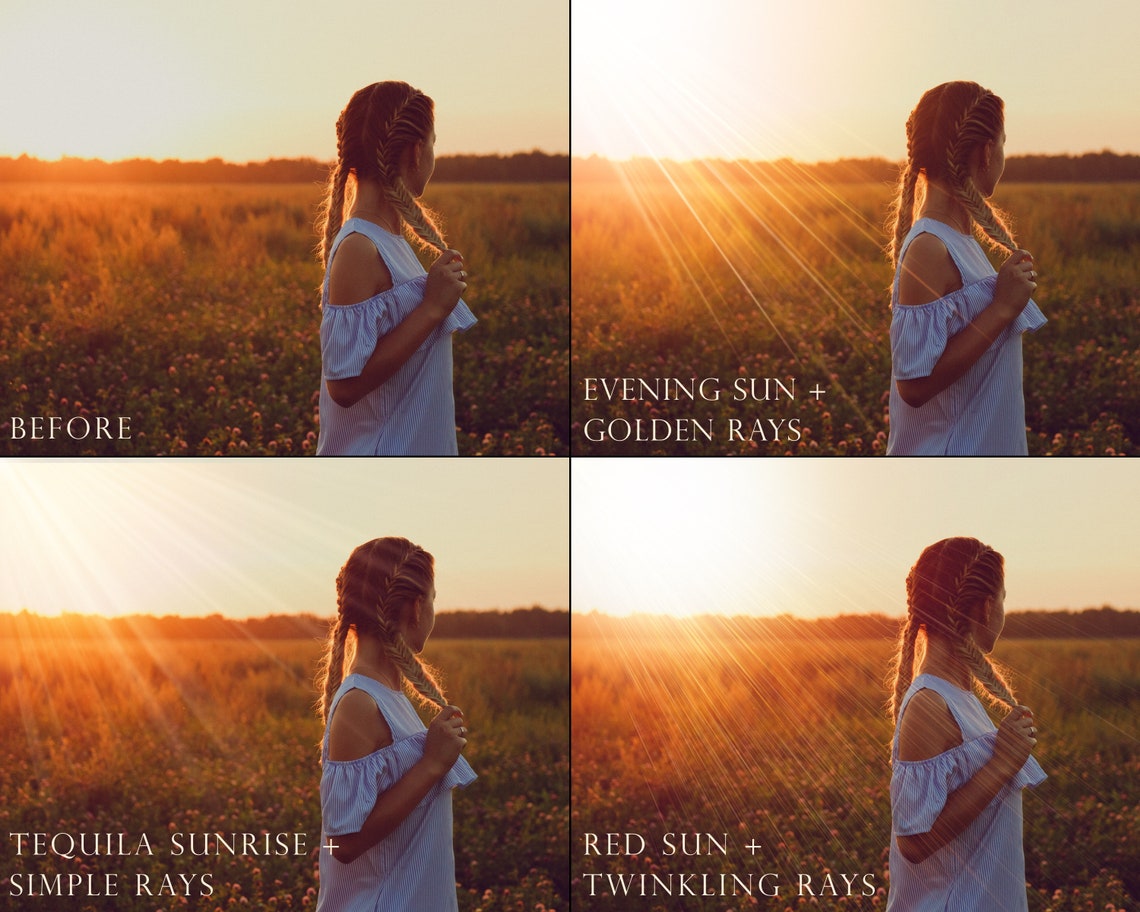 Photoshop Overlays Sunlight Overlays Sunshine Overlays Sun - Etsy