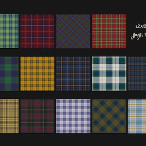 Scottish Tartan Digital Paper, Scots, Scottish, Plaid, Tartan, Mixed ...