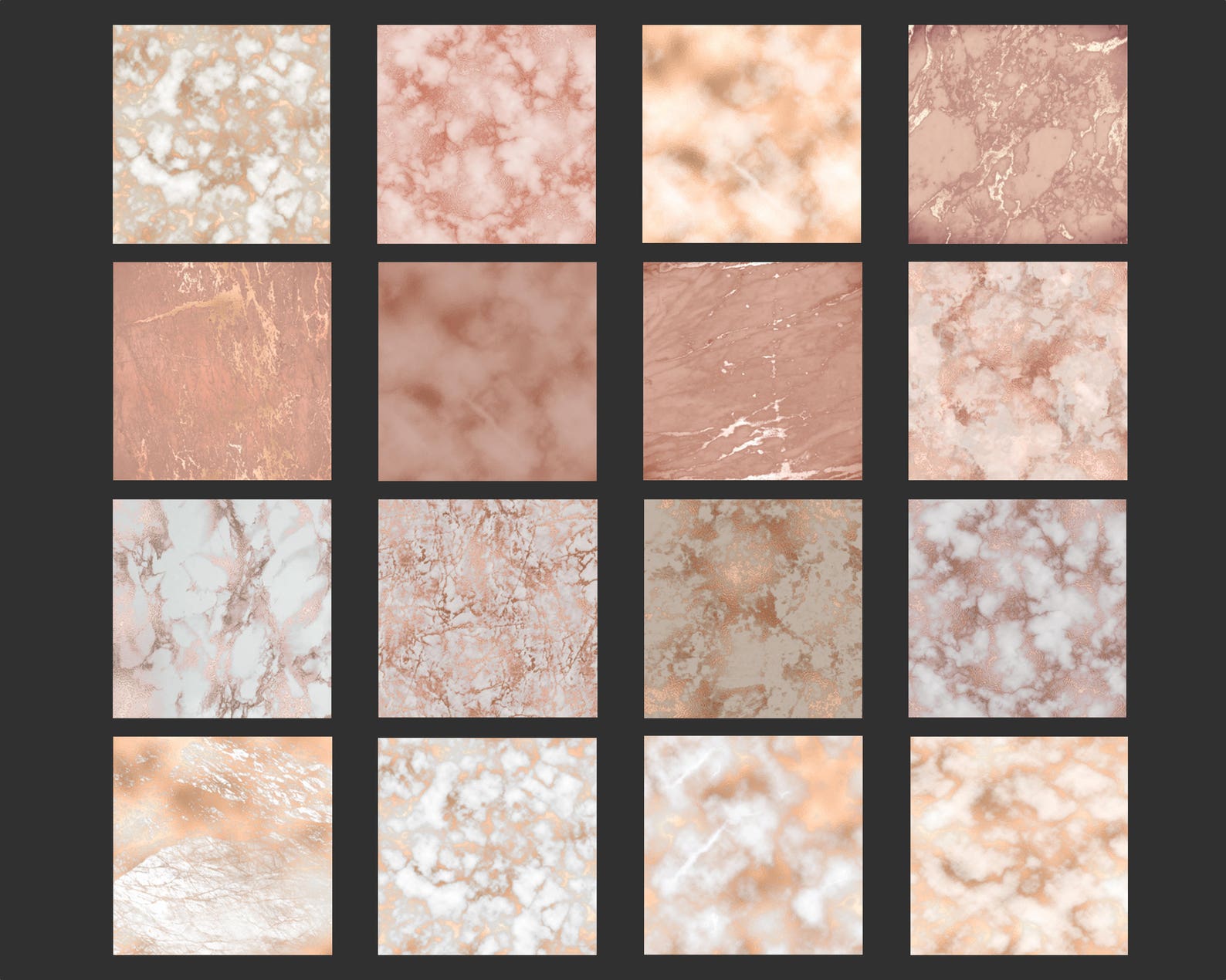 Rose Gold Marble Digital Paper Rose Gold Marble Textures - Etsy