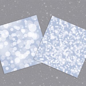 Bokeh Digital Paper, Winter Bokeh, Snow, Winter, Bokeh, Digital Paper ...